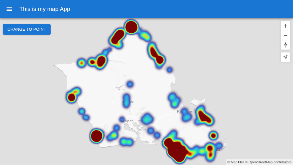 Map in React JS create a heatmap | React | JavaScript maps SDK | MapTiler SDK JS | MapTiler