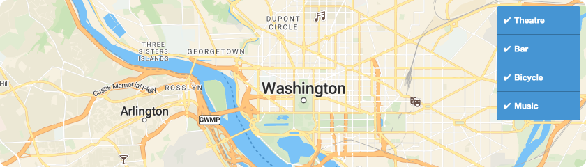 Filter Symbols By Toggling A List Javascript Maps Sdk Maplibre Gl Js Maptiler