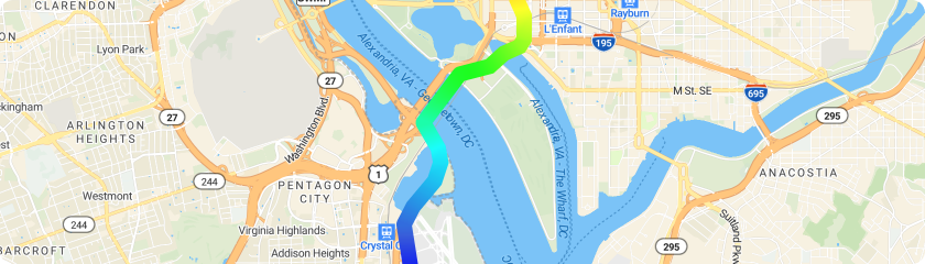 Create A Gradient Line Using An Expression Javascript Maps Sdk Maplibre Gl Js Maptiler