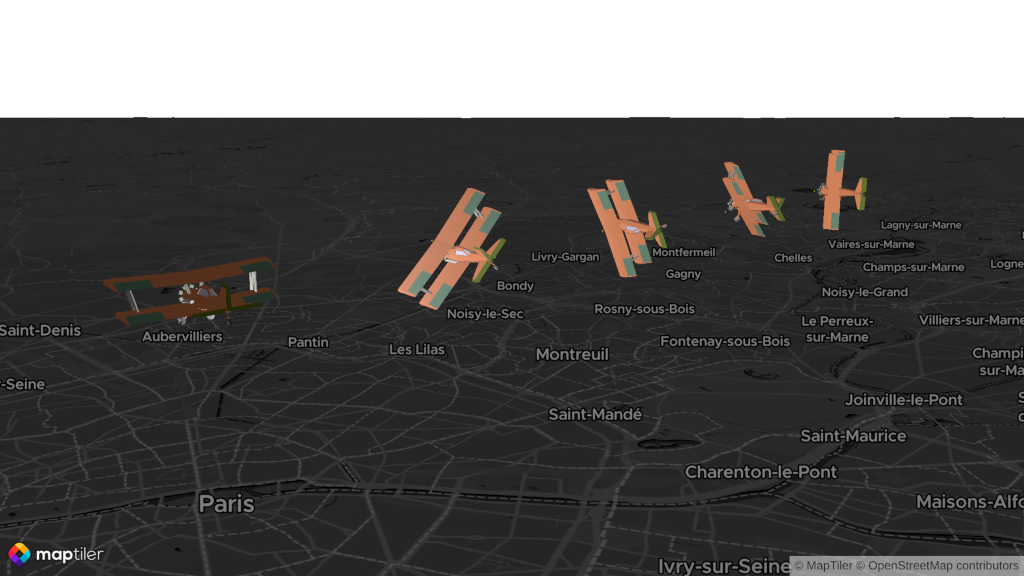 3D model set the roll | 3D JS | JavaScript maps SDK | MapTiler SDK JS ...