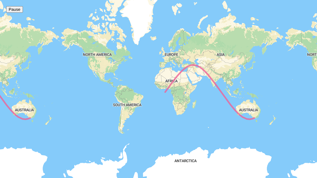 Animate A Line Javascript Maps Sdk Maplibre Gl Js Maptiler