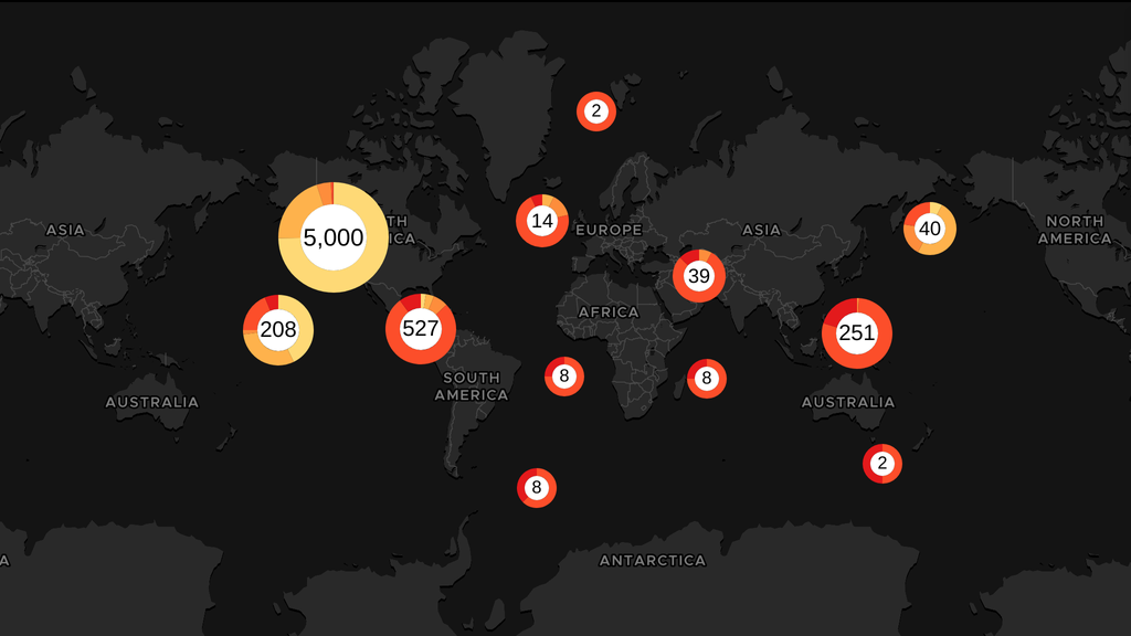 Display Html Clusters With Custom Properties Javascript Maps Sdk Maptiler Sdk Js Maptiler