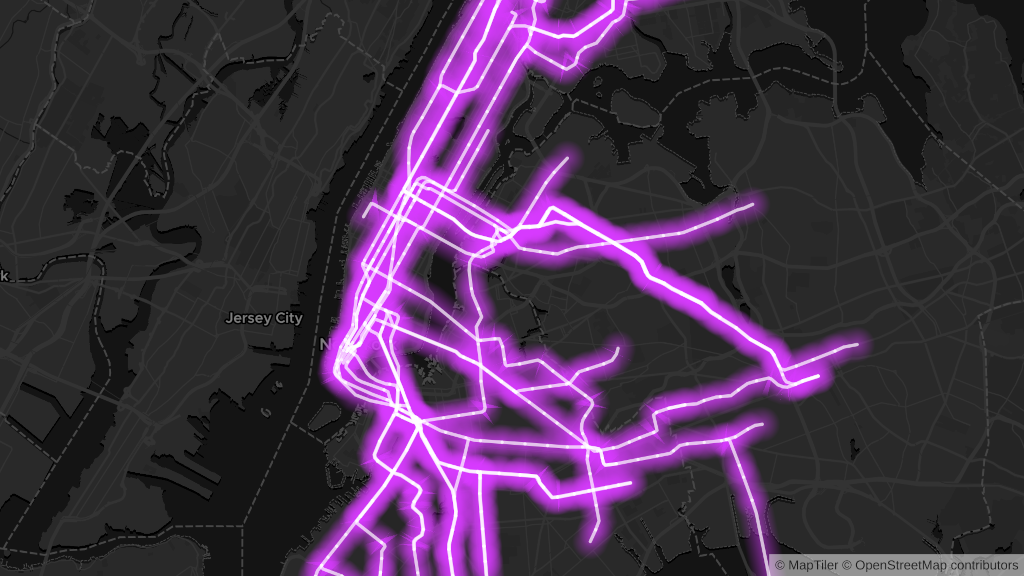 Line Outline Glow Blur Symbol Polyline Helper Javascript Maps Sdk Maplibre Gl Js Maptiler