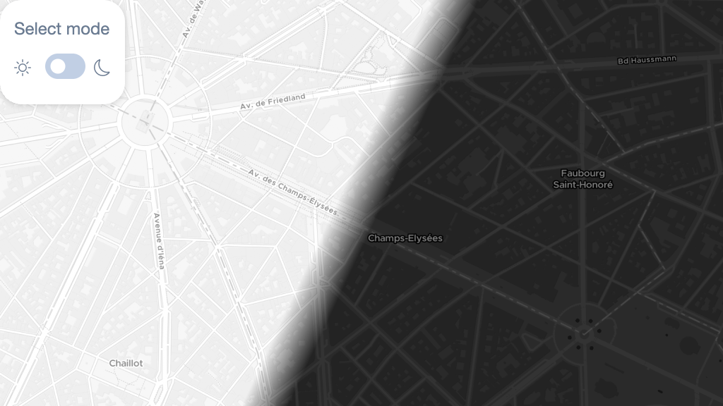 Set Dark Mode Based On System Settings Javascript Maps Sdk Maptiler Sdk Js Maptiler